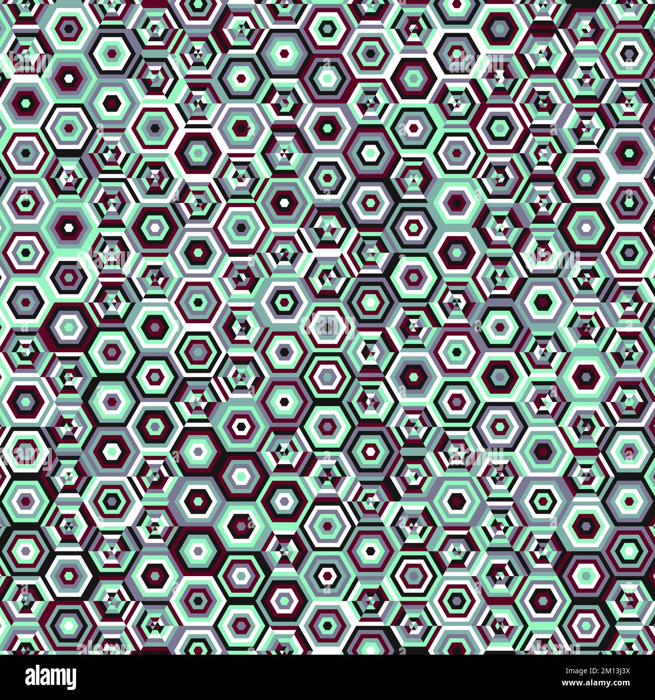 Hexagonal Maze generative pattern illustration Stock Vector Image & Art ...