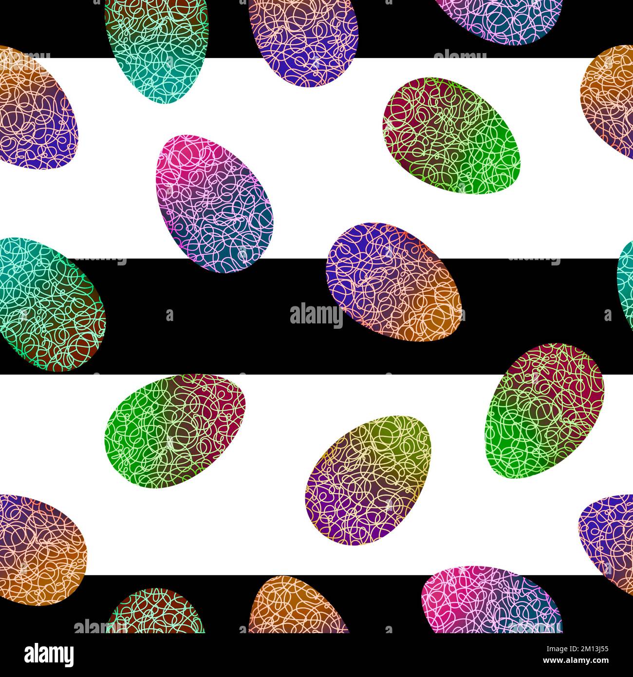 Easter eggs seamless spring pattern for kids clothes print and ...