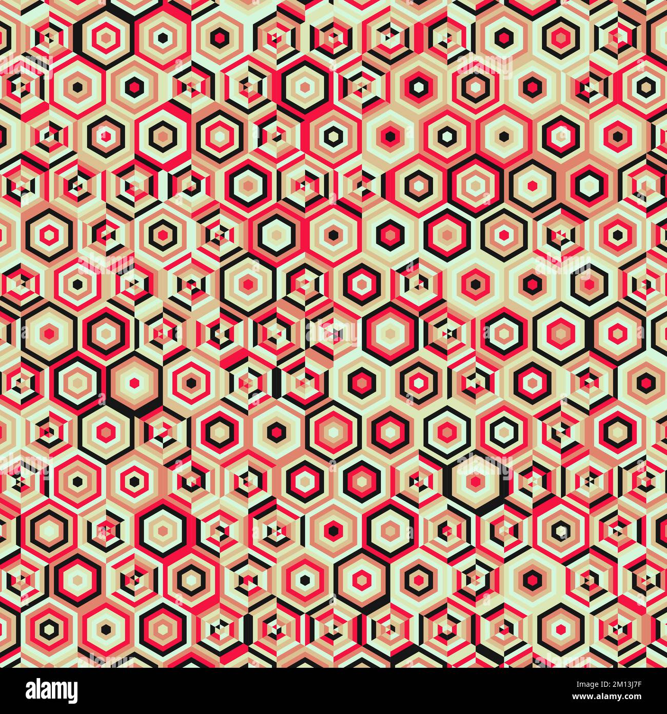 Hexagonal Maze generative pattern illustration Stock Vector Image & Art ...