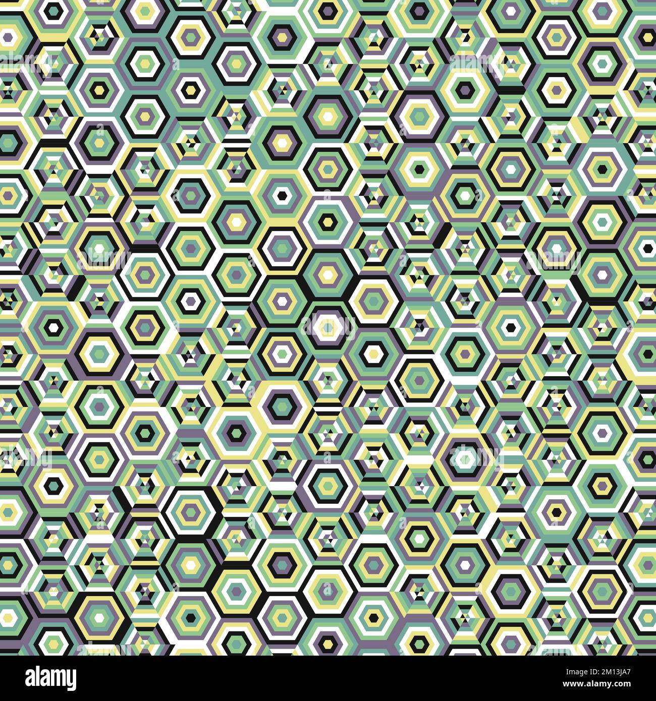 Hexagonal Maze generative pattern illustration Stock Vector Image & Art ...