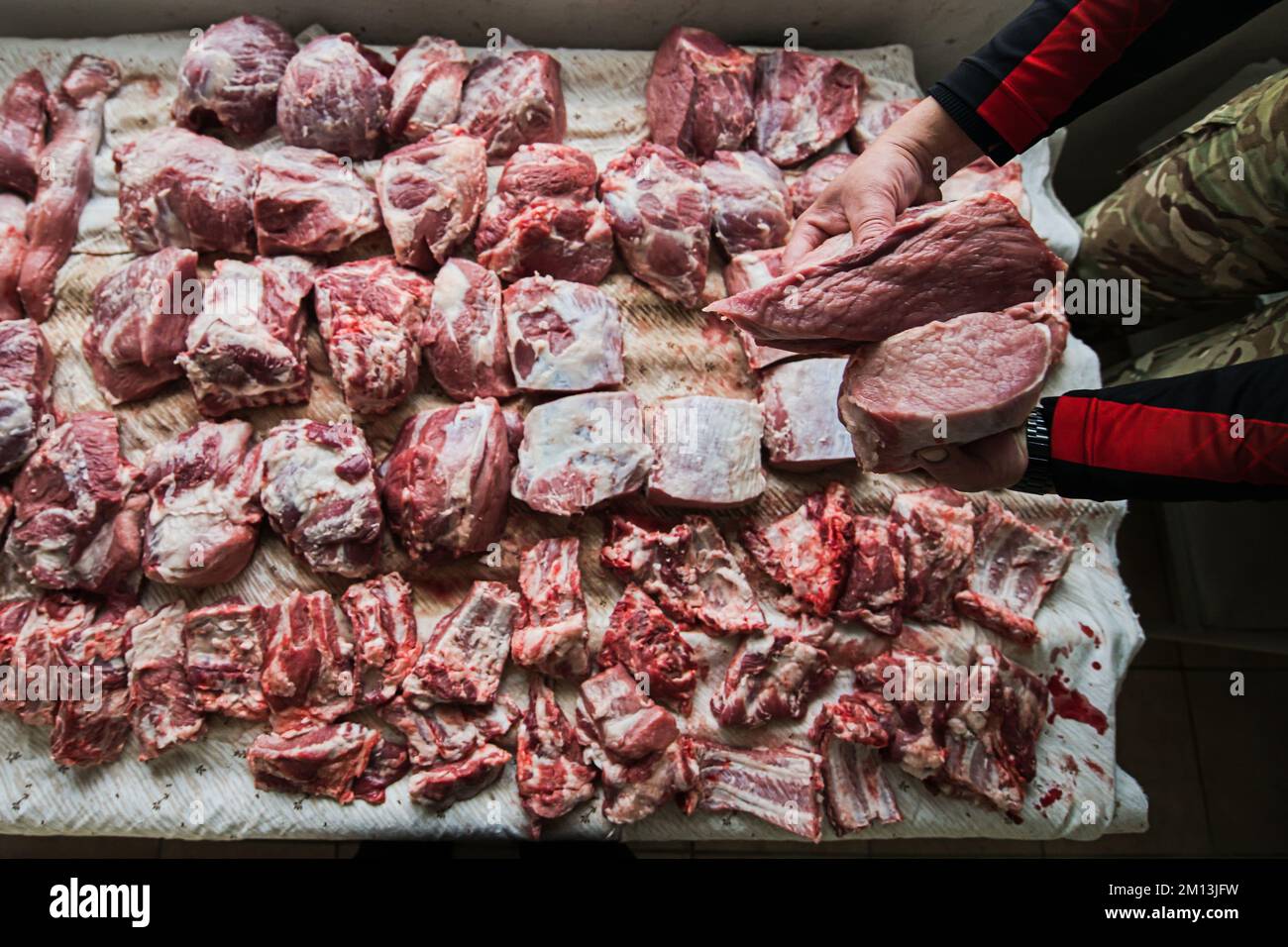 Zbysov, Czech Republic. 09th Dec, 2022. Traditional hog-killing time in ...