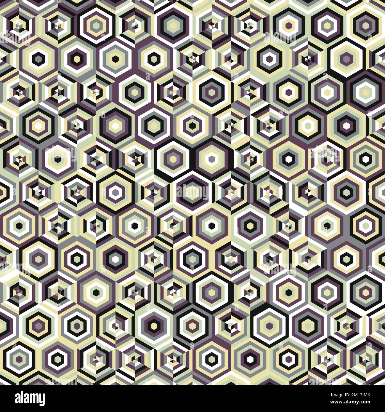 Hexagonal Maze generative pattern illustration Stock Vector Image & Art ...