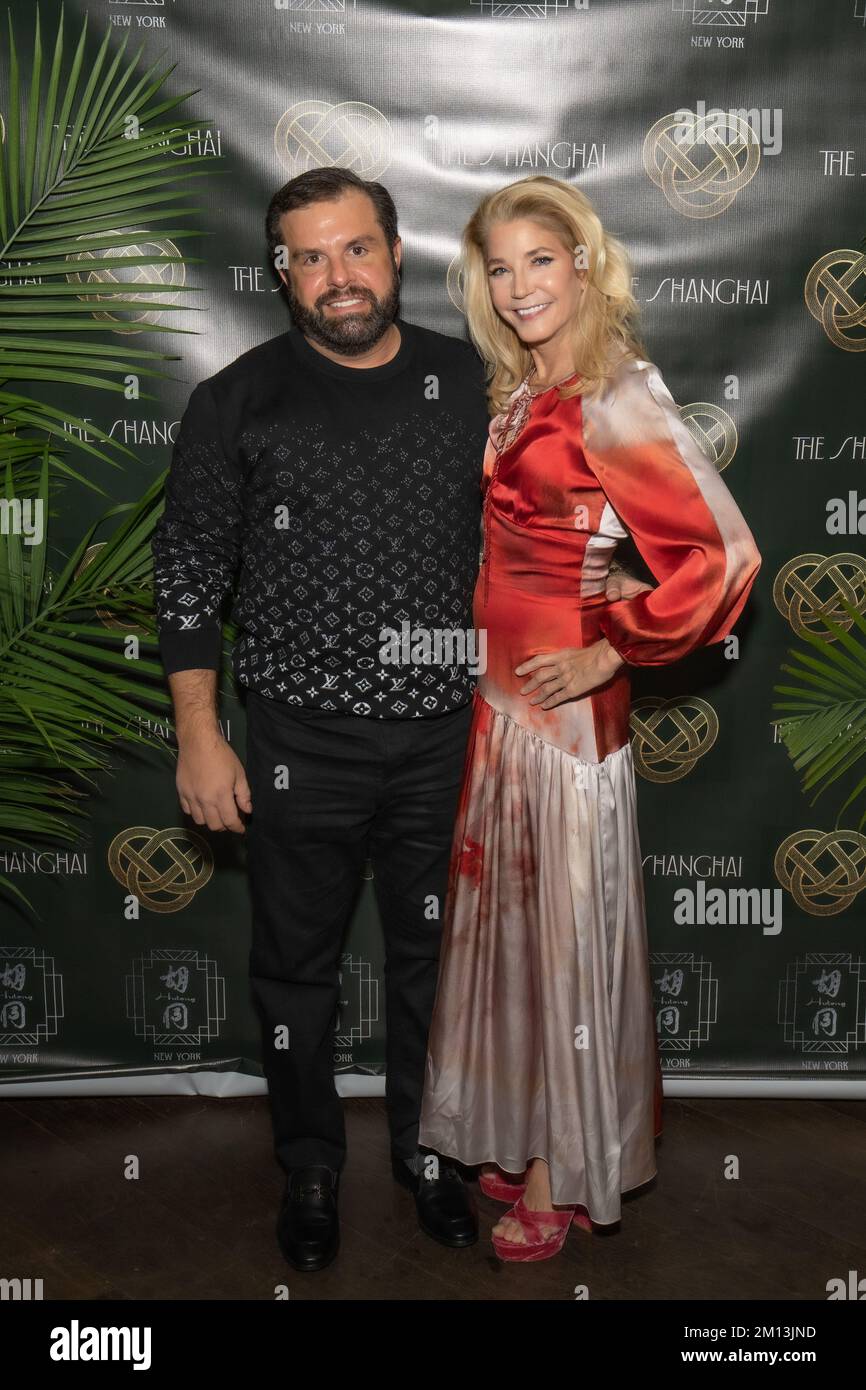 Gregory Pellitteri and Candace Bushnell attend the opening of Shanghai ...