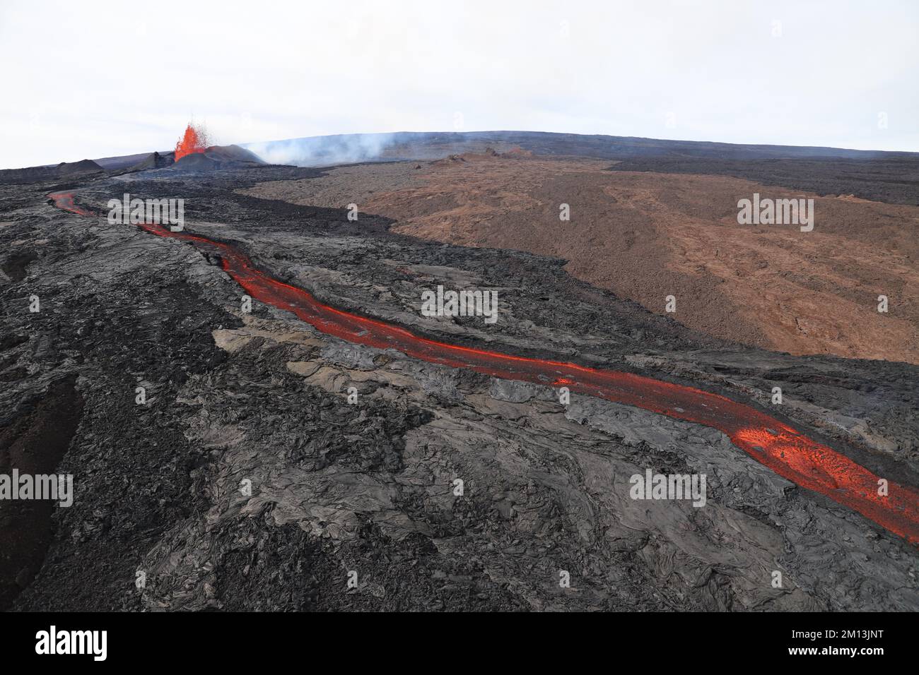 Mauna Loa, Hawaii, USA. 8th Dec, 2022. Aerial image of the Northeast ...