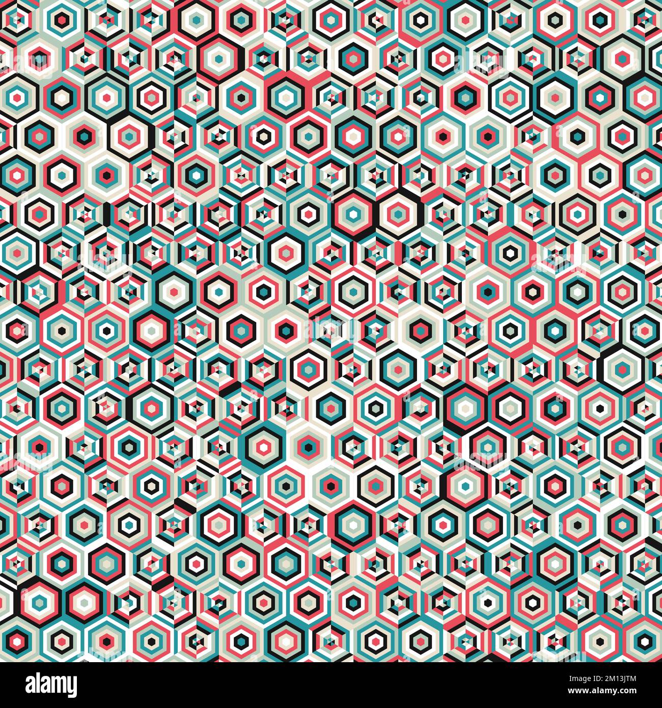 Hexagonal Maze generative pattern illustration Stock Vector Image & Art ...