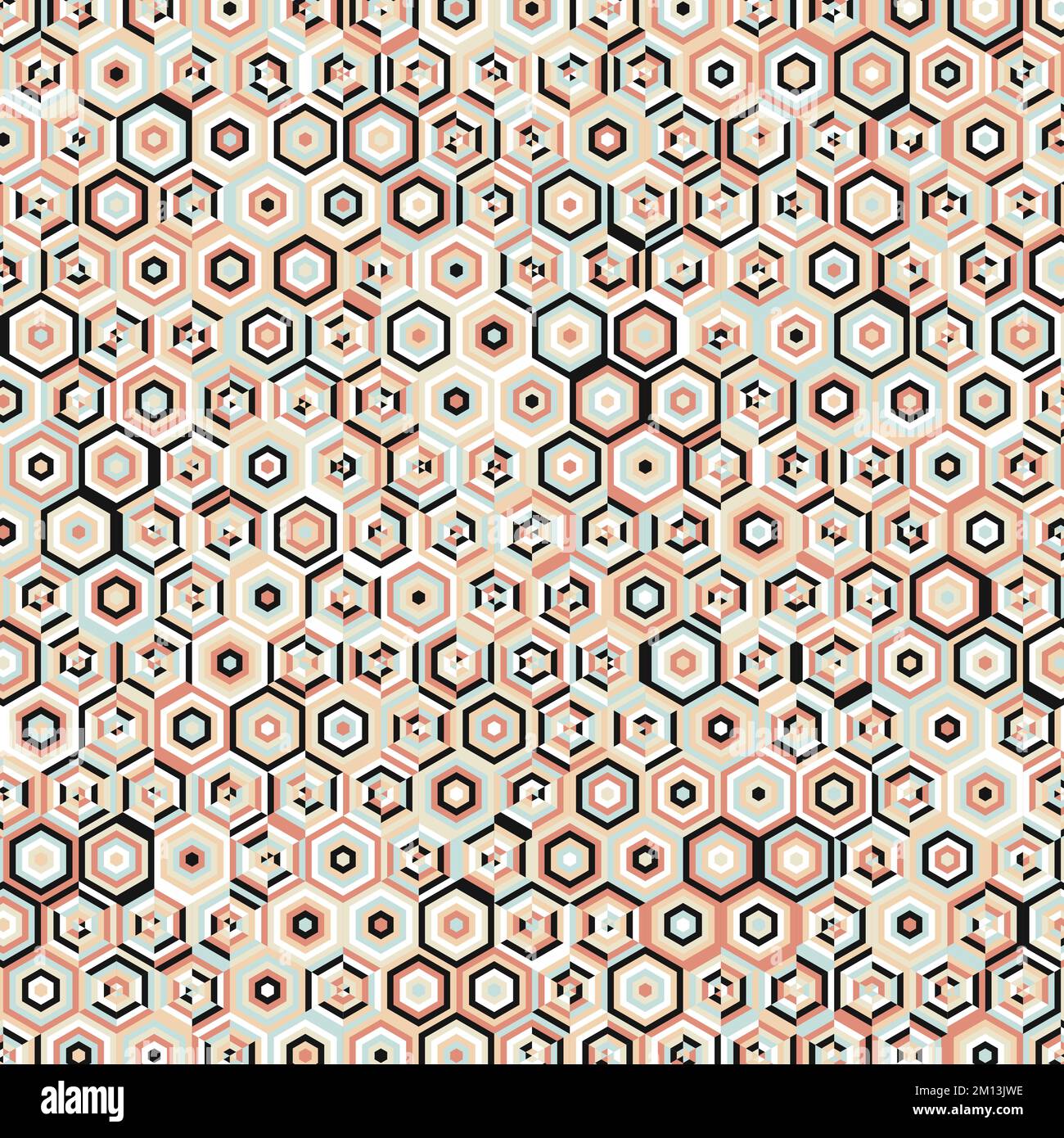 Hexagonal Maze generative pattern illustration Stock Vector Image & Art ...