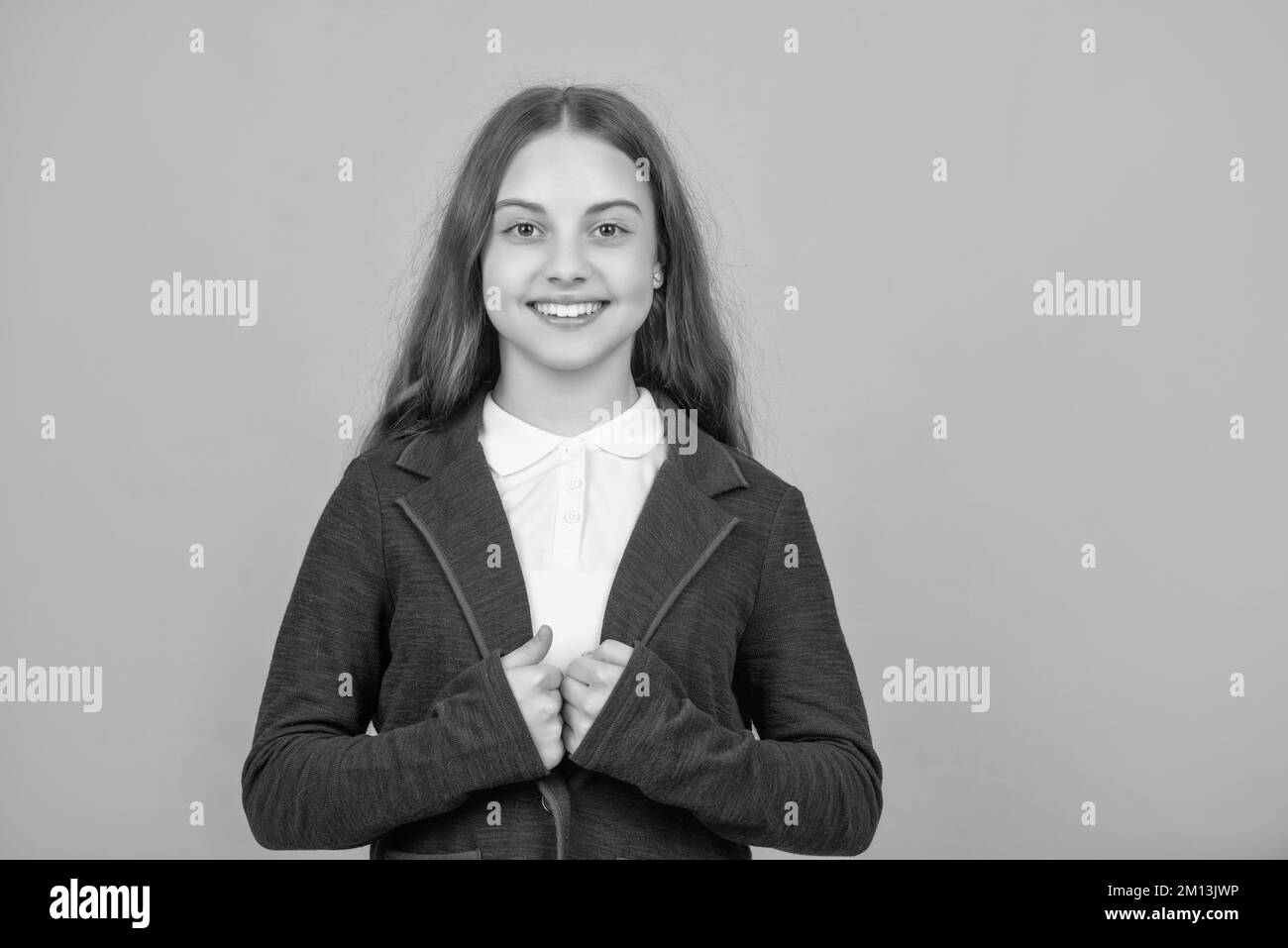 happy child on green background. express emotions. copy space. teen ...