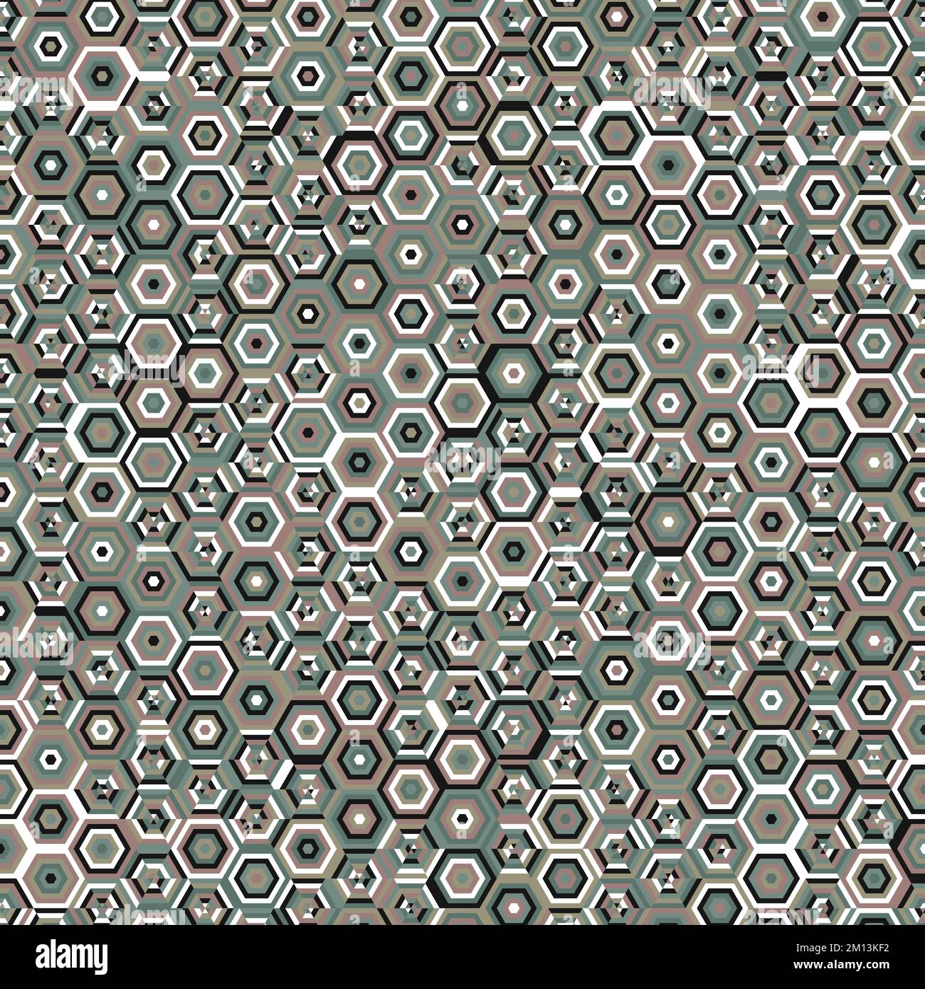 Hexagonal Maze generative pattern illustration Stock Vector Image & Art ...