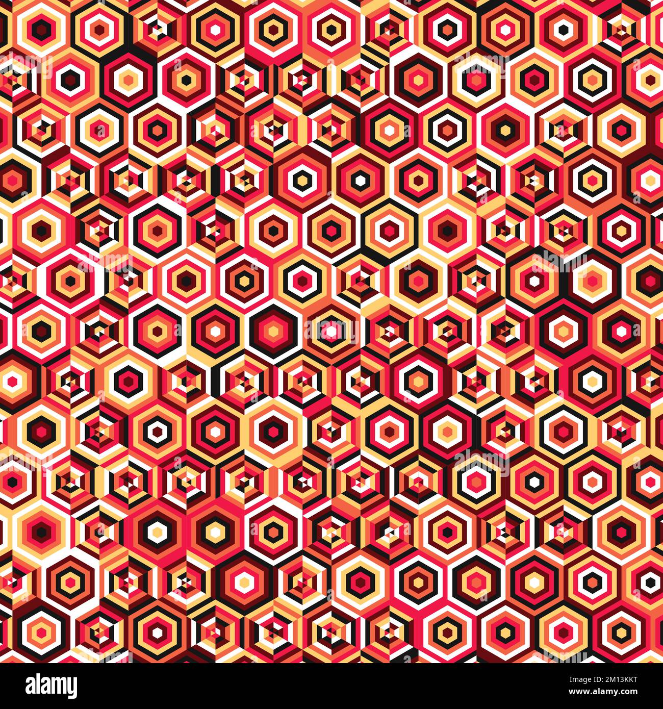 Hexagonal Maze generative pattern illustration Stock Vector Image & Art ...