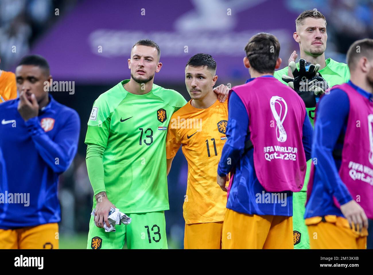 AL DAAYEN, QATAR - DECEMBER 10: goalkeeper Justin Bijlow of the ...
