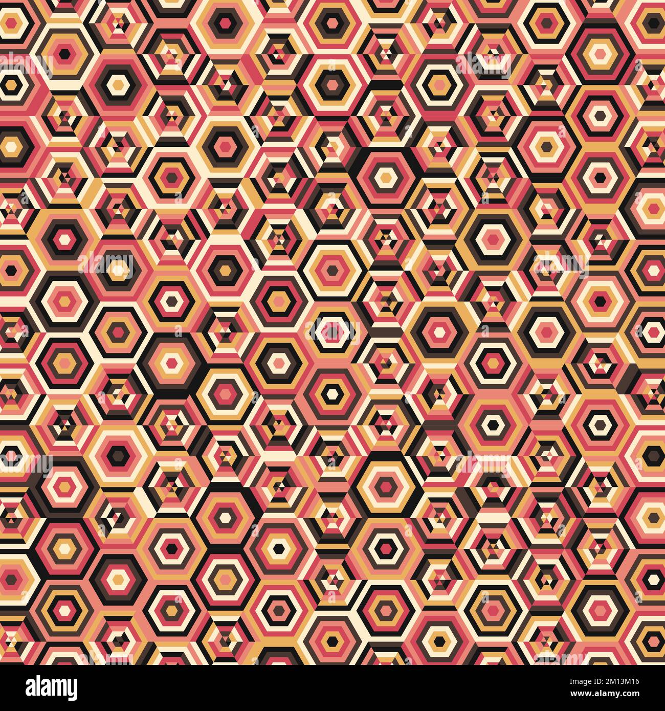 Hexagonal Maze generative pattern illustration Stock Vector Image & Art ...