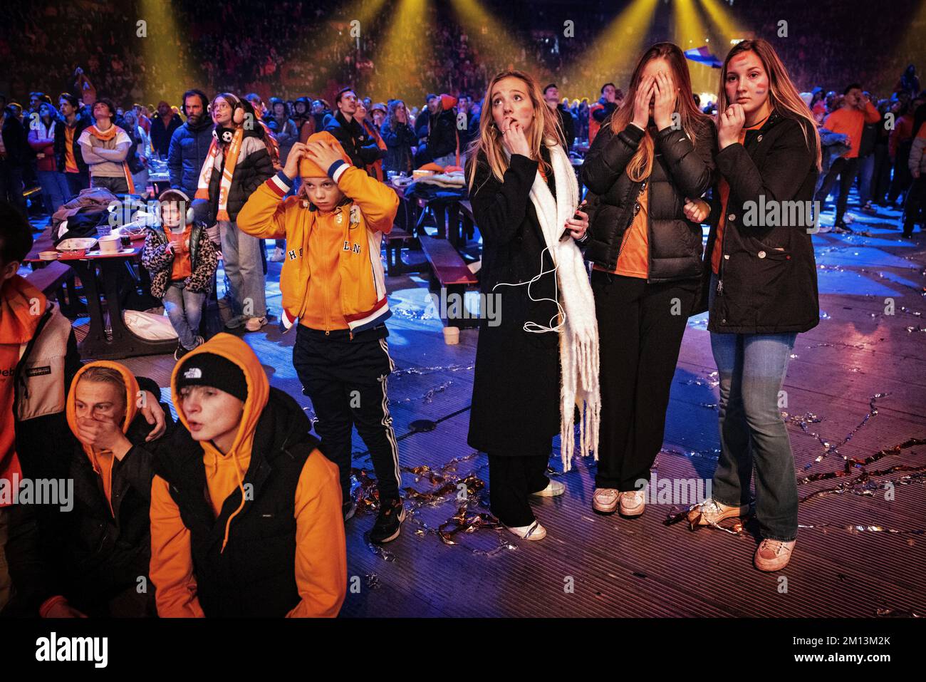AMSTERDAM - Orange fans in the House of Orange in the Johan Cruijff ...