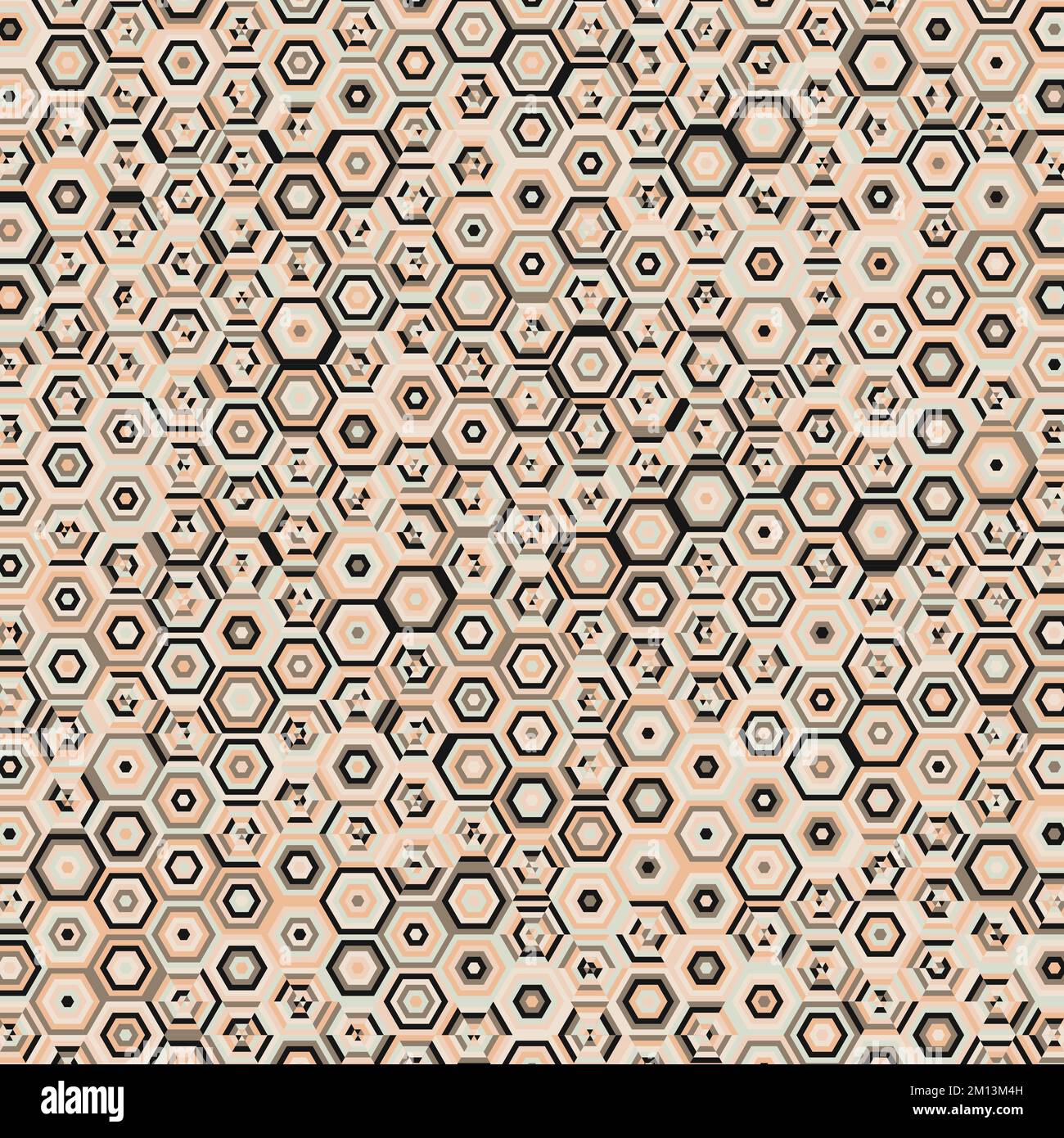 Hexagonal Maze generative pattern illustration Stock Vector Image & Art ...