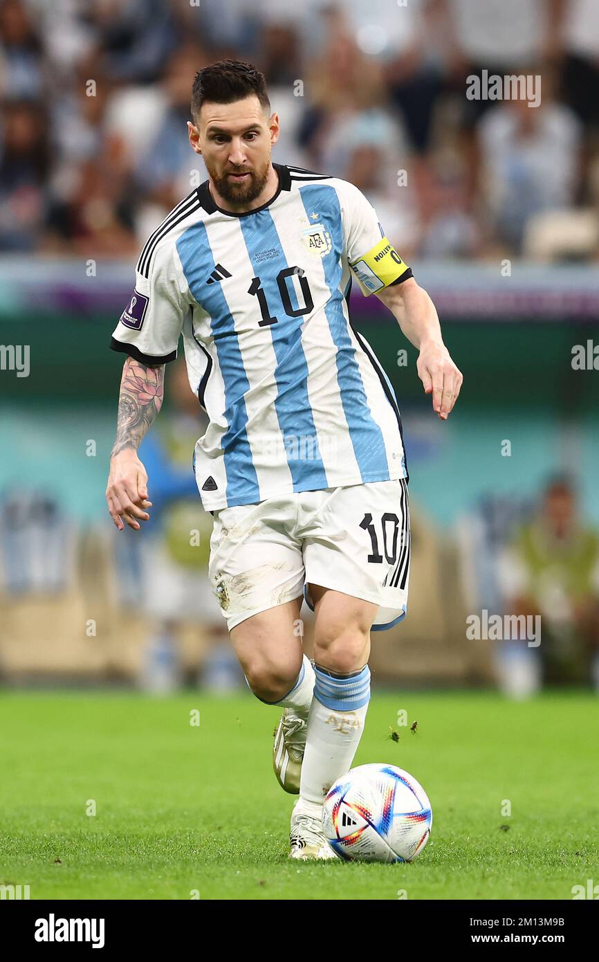 Doha, Qatar. 09th Dec, 2022. Lionel Messi in action during the 2022 ...