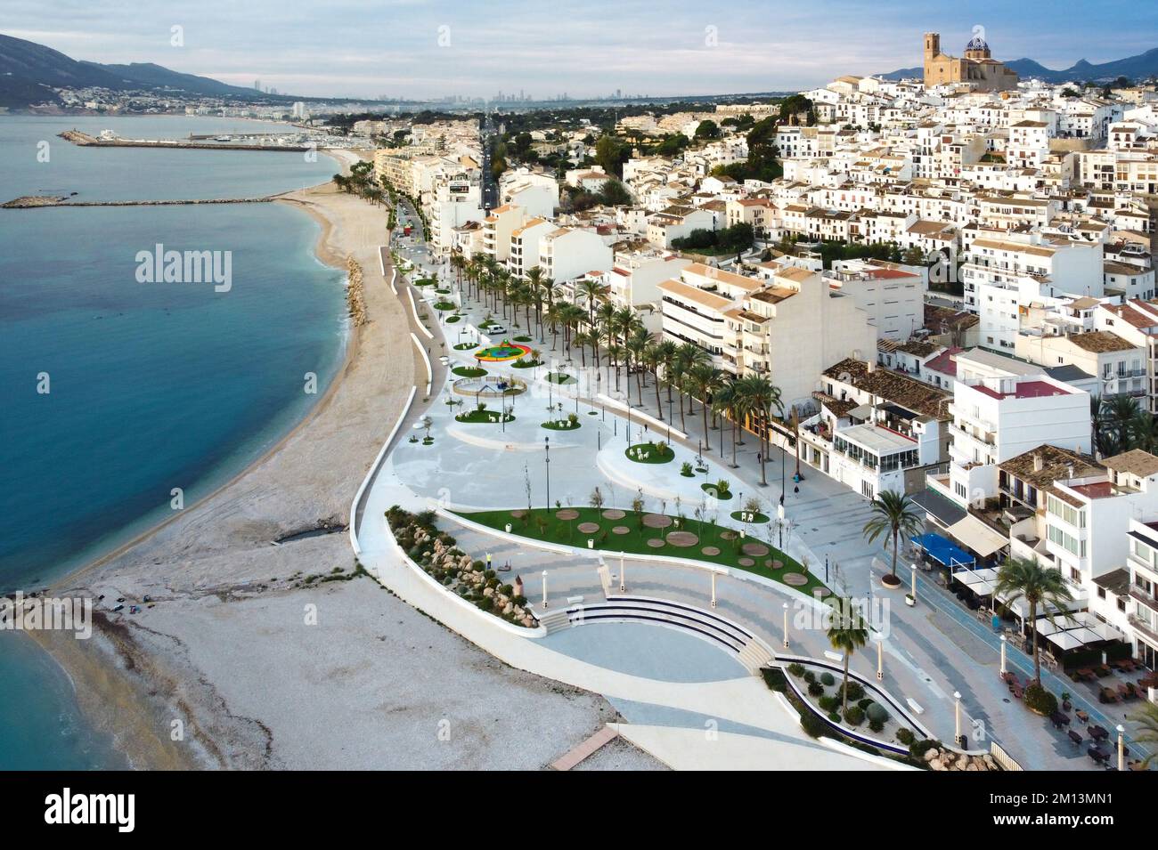 Altea, Spain - December 07, 2022: Aerial view of the renovated ...