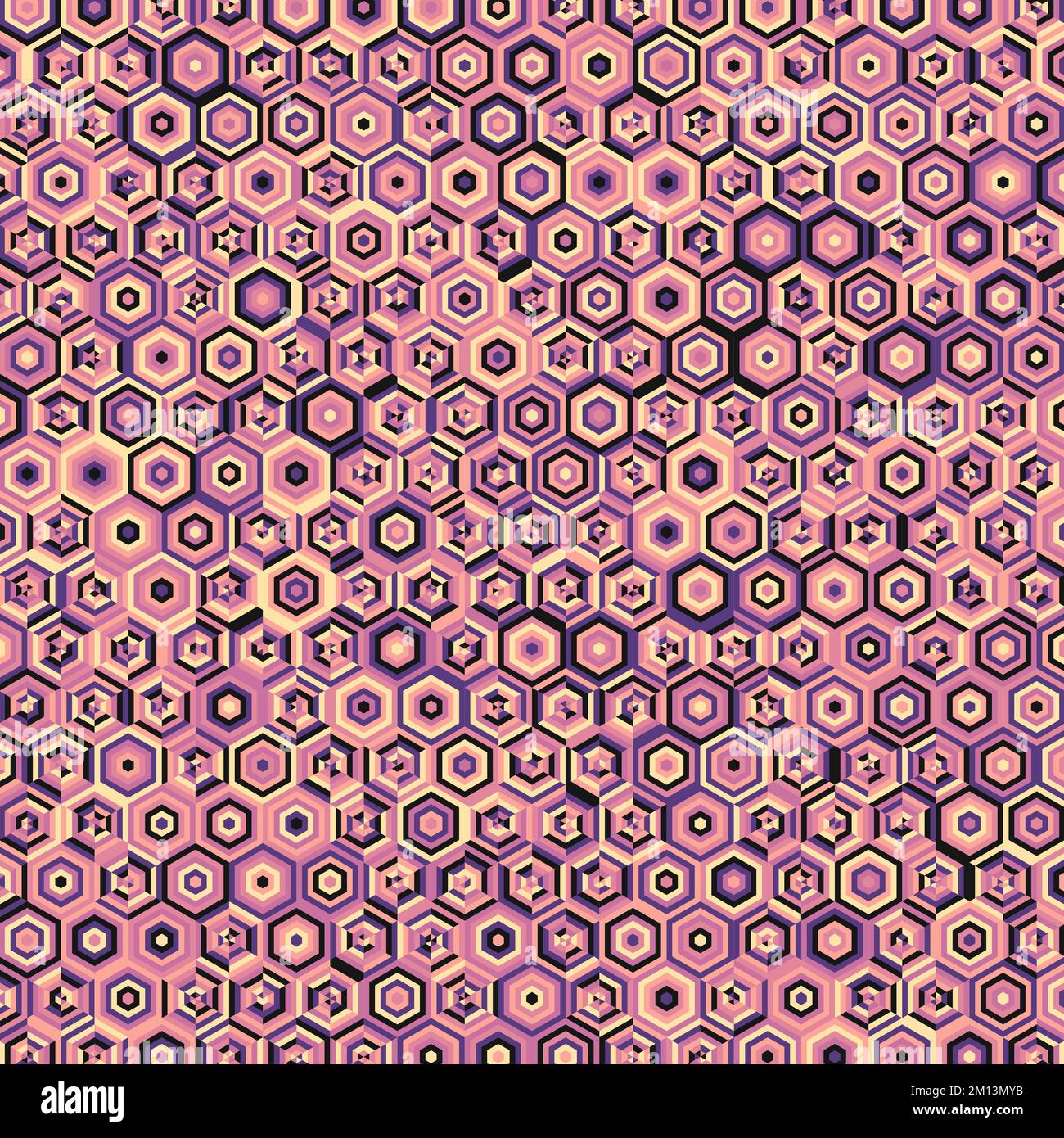 Hexagonal Maze generative pattern illustration Stock Vector Image & Art ...