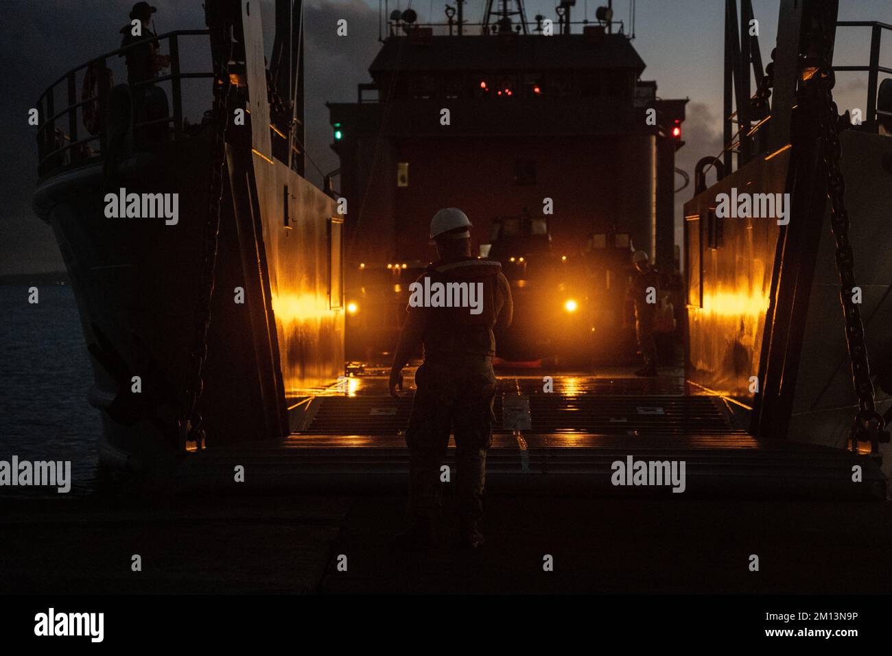 A U.S. Army Soldier assigned to U.S. Army Landing Craft Utility ...