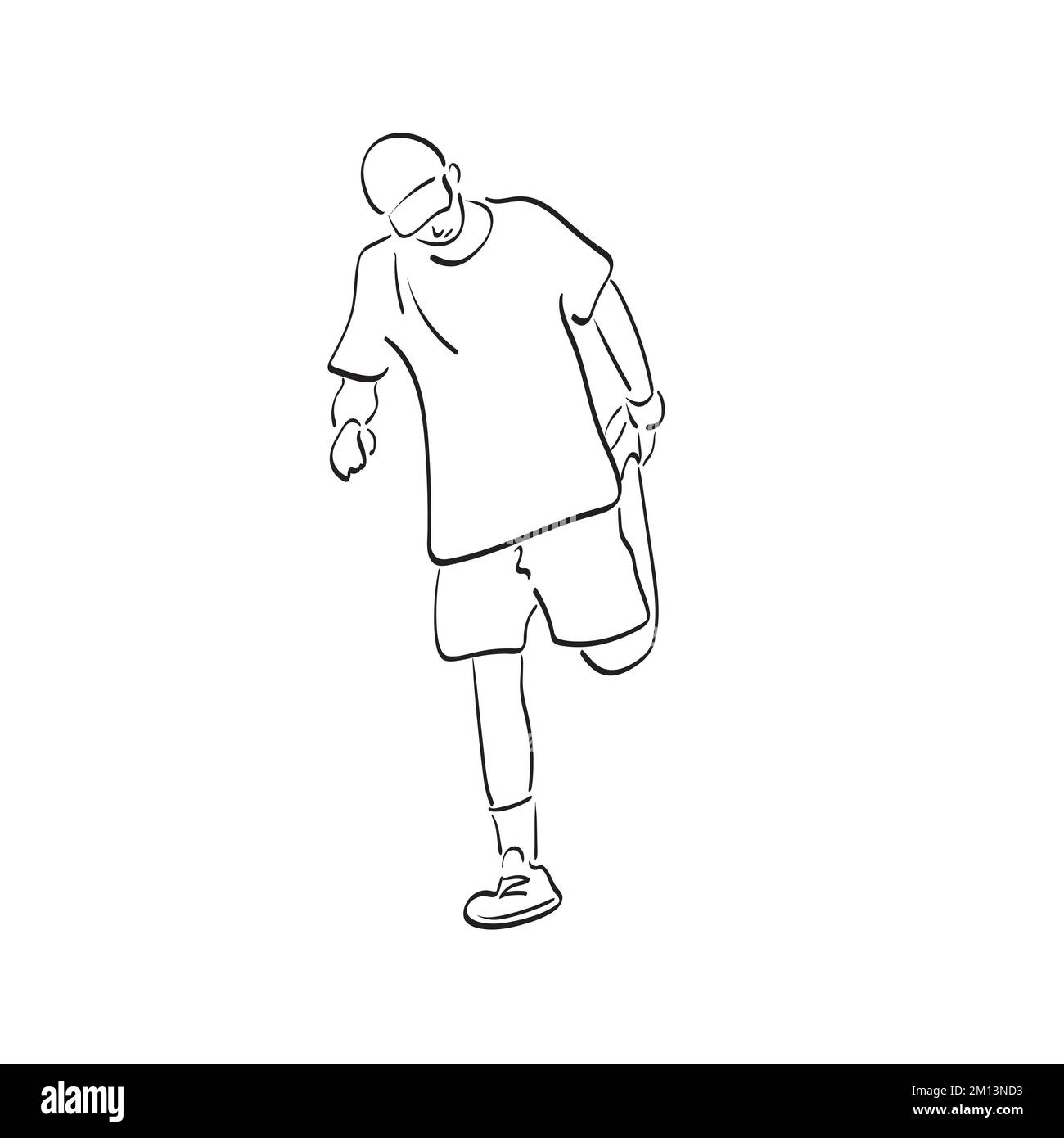 Man drawn full length Cut Out Stock Images & Pictures - Alamy