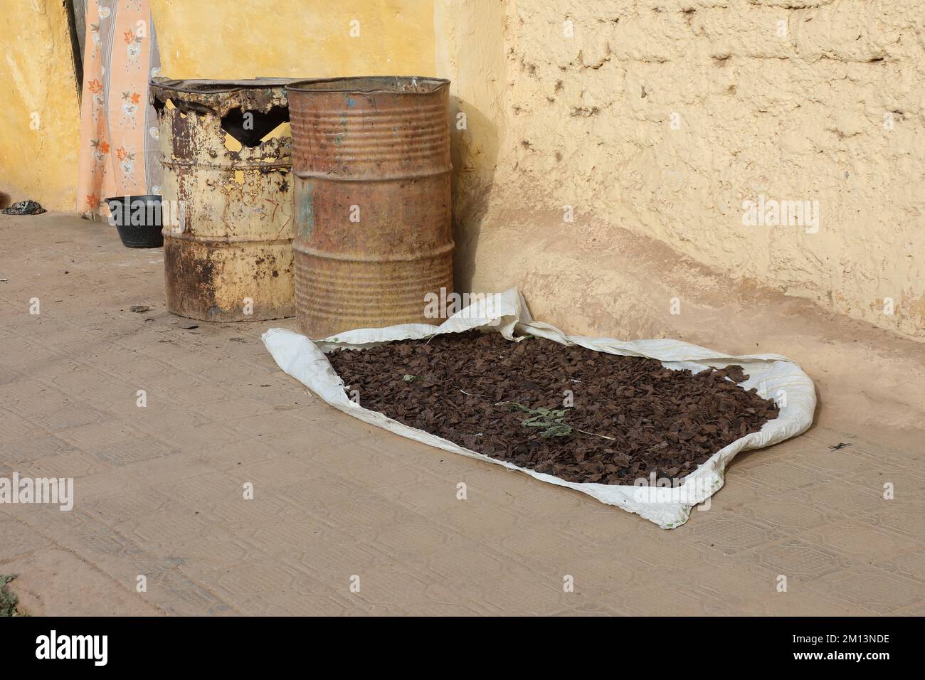 Traditional method of drying in the sun Stock Photo - Alamy