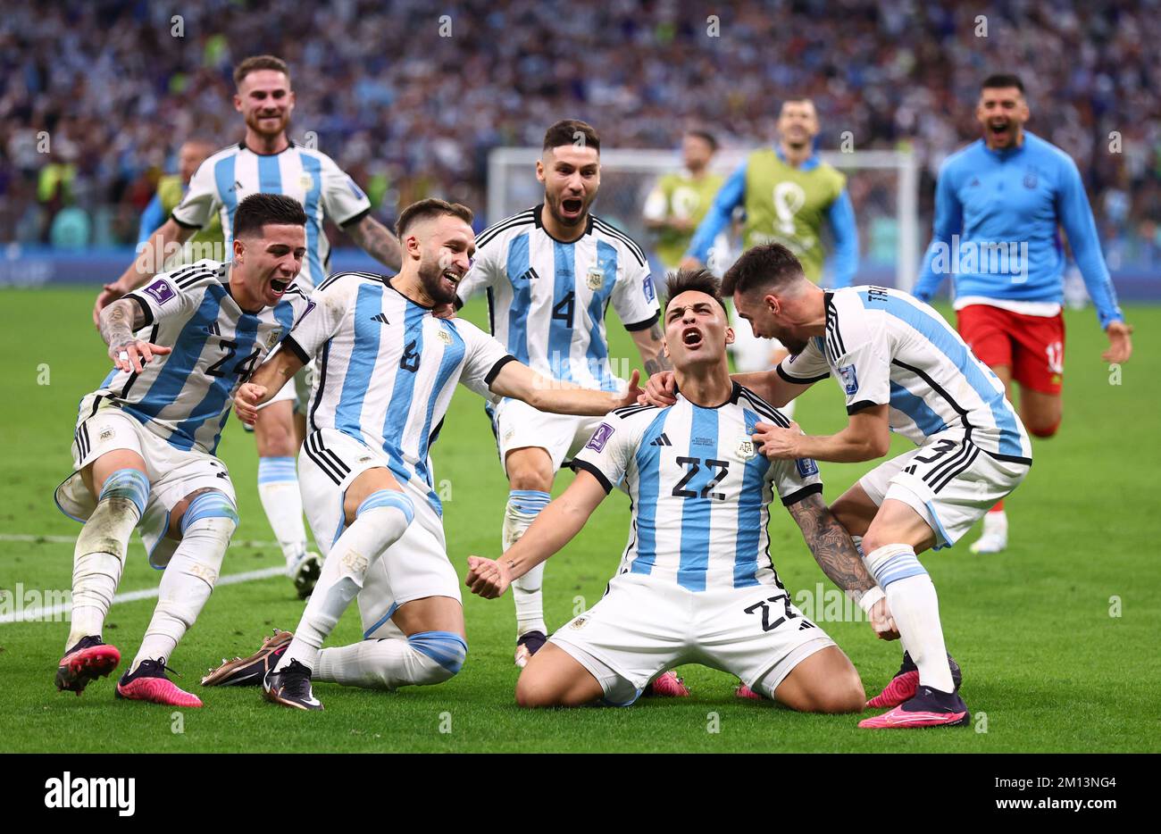 Doha Qatar 9th December 2022 Lautaro Martinez Of Argentina