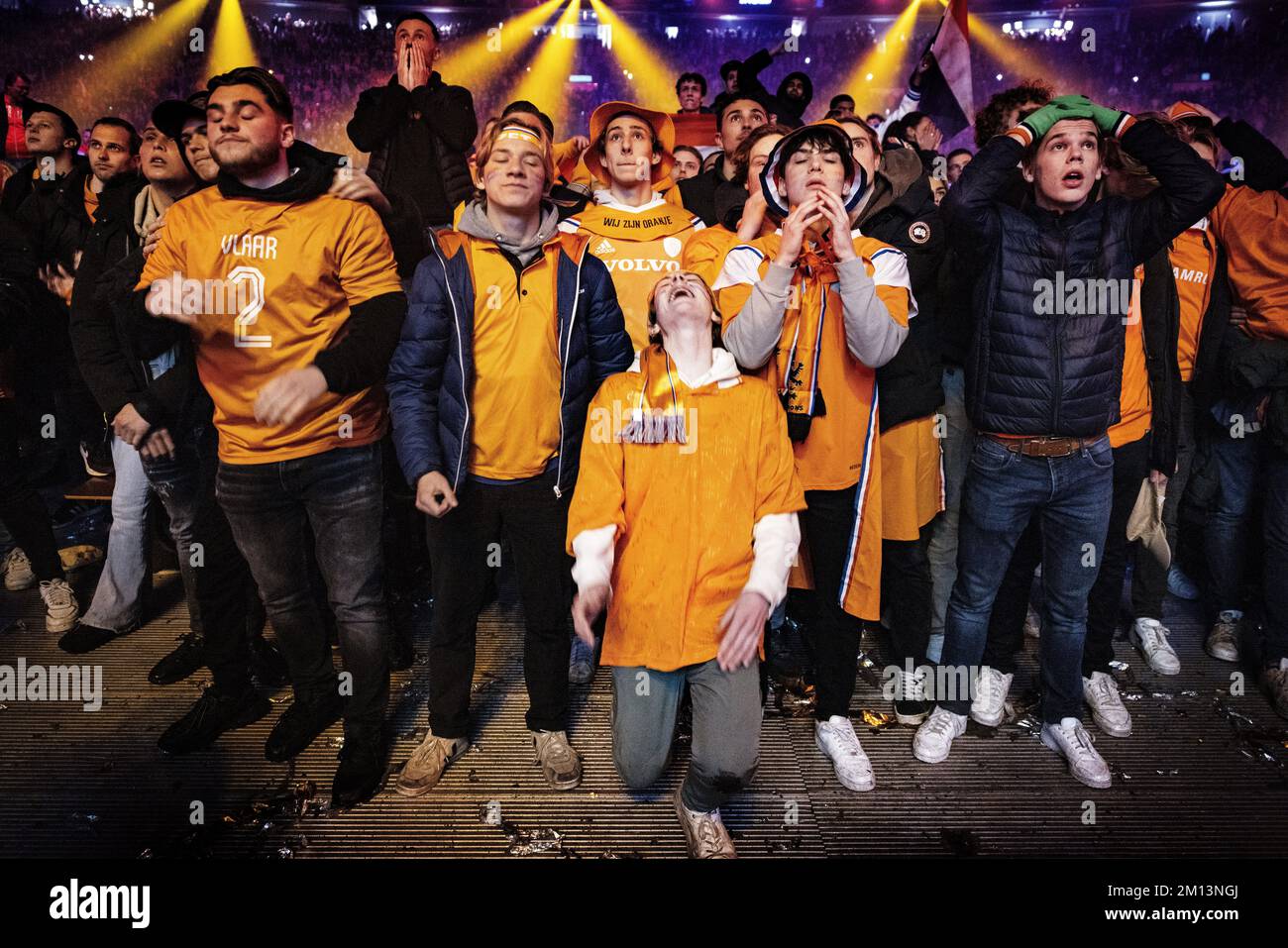 AMSTERDAM - Orange fans in the House of Orange in the Johan Cruijff ...