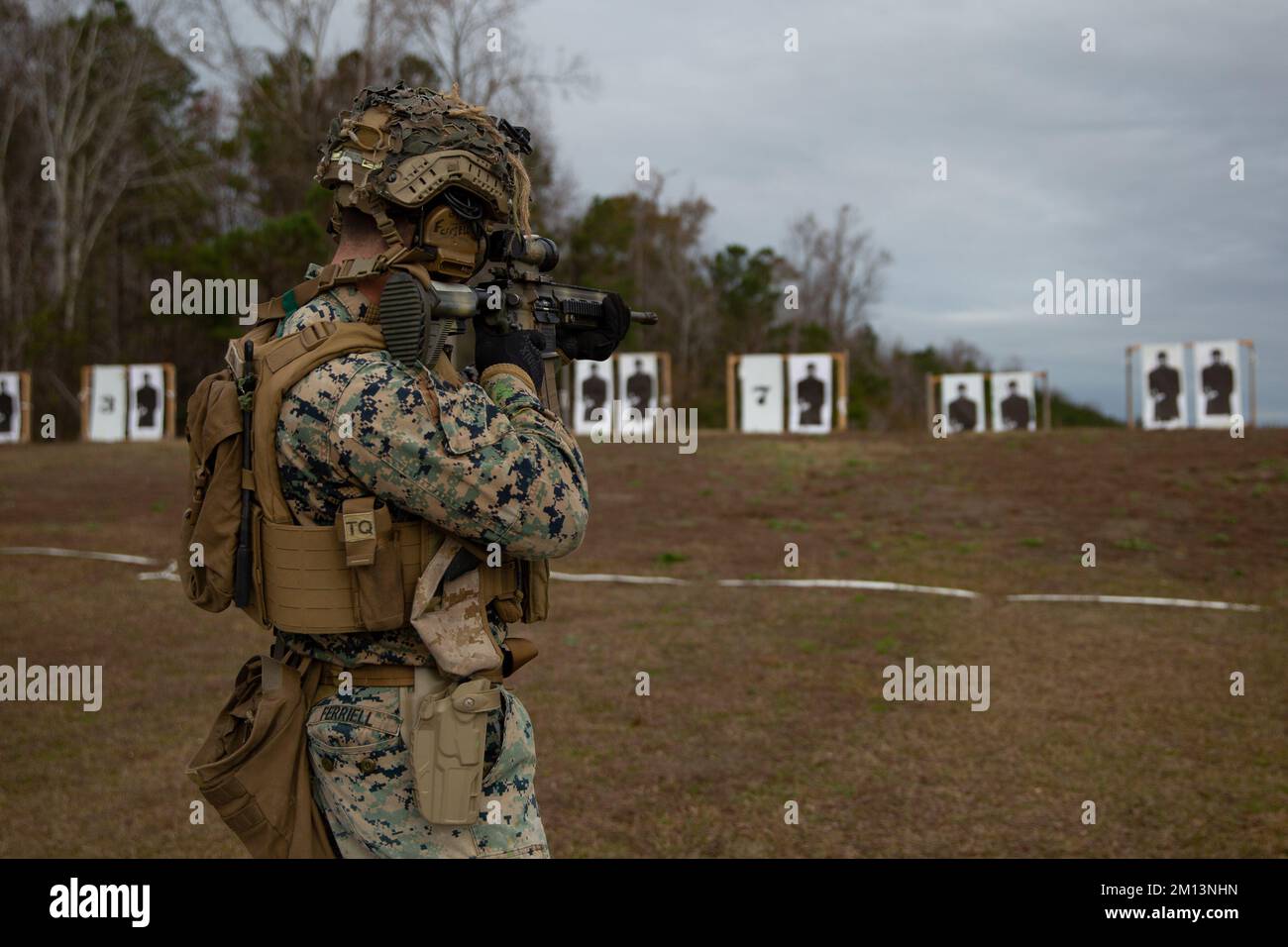 U.S. Marine Corps Pfc. Travis Ferriell, a team leader with 2nd Light ...