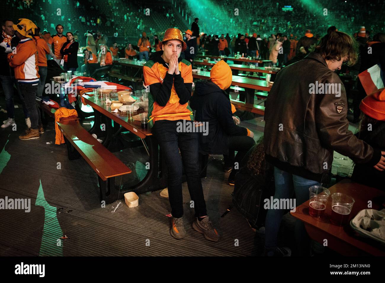 AMSTERDAM - Orange fans in the House of Orange in the Johan Cruijff ...