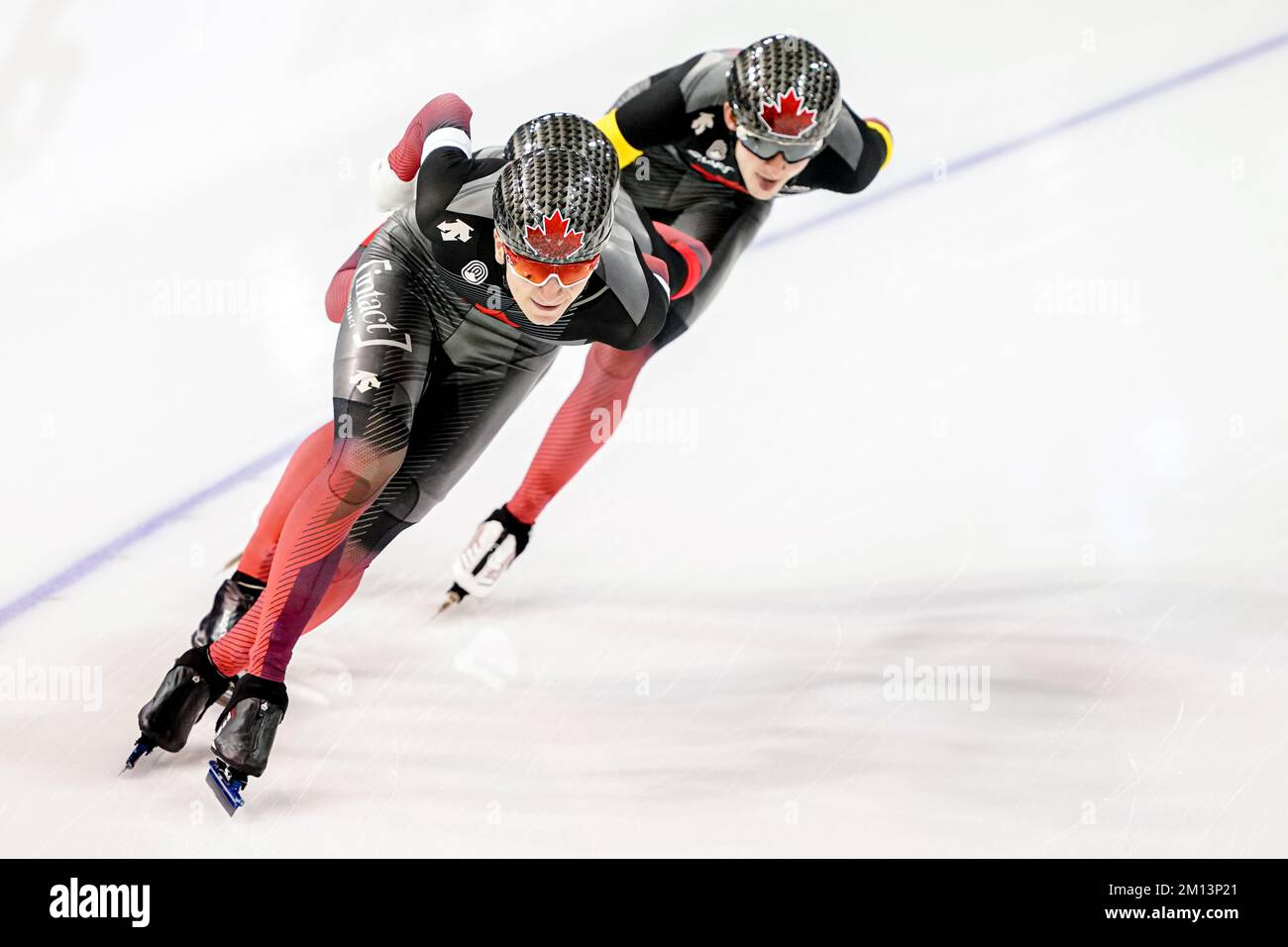 CALGARY, CANADA - DECEMBER 9: Antoine Gelinas-Beaulieu of Canada ...