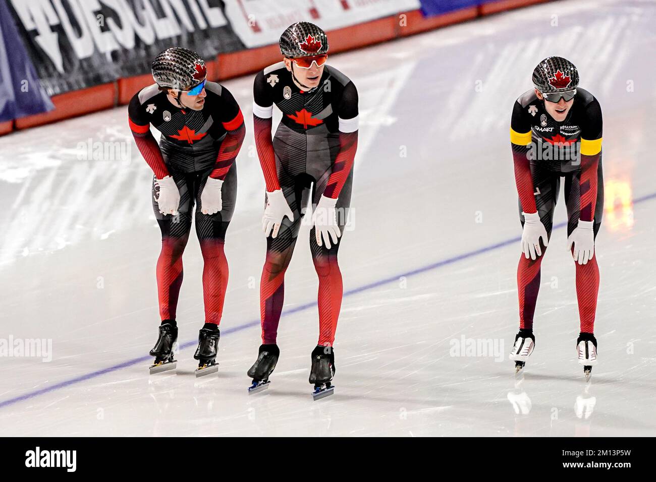 CALGARY, CANADA - DECEMBER 9: Antoine Gelinas-Beaulieu of Canada ...