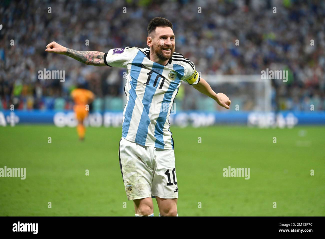 final jubilation Lionel MESSI (ARG), after 11 m shooting, action ...