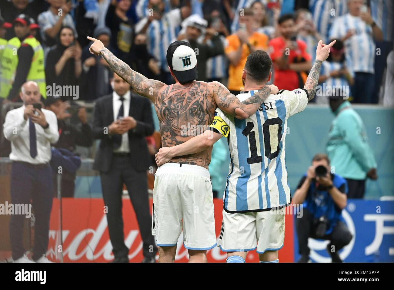 final jubilation Lionel MESSI (ARG) with with players, jubilation, joy ...