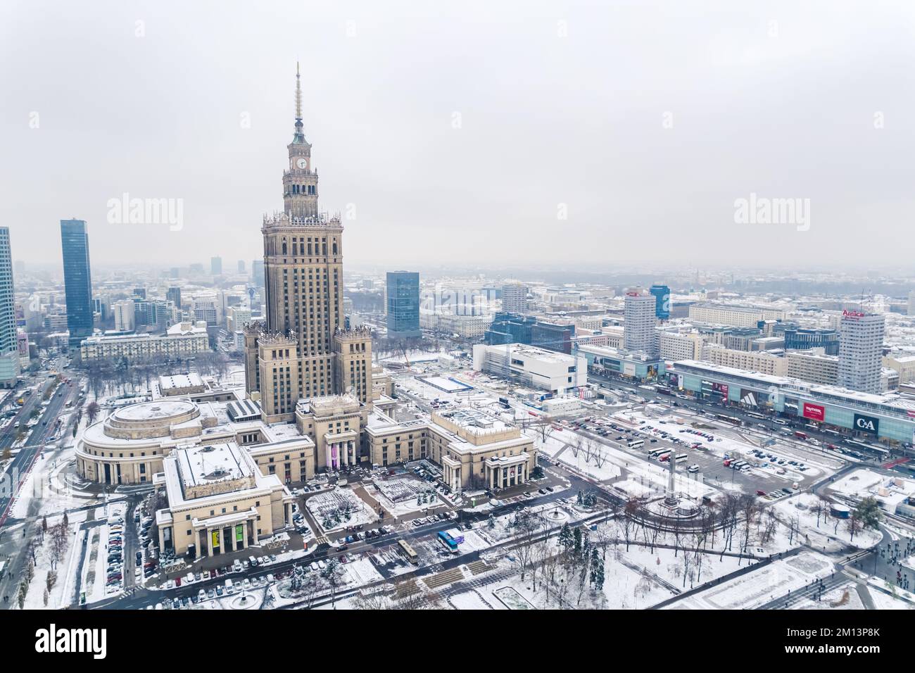 Warsaw in fog hi-res stock photography and images - Alamy