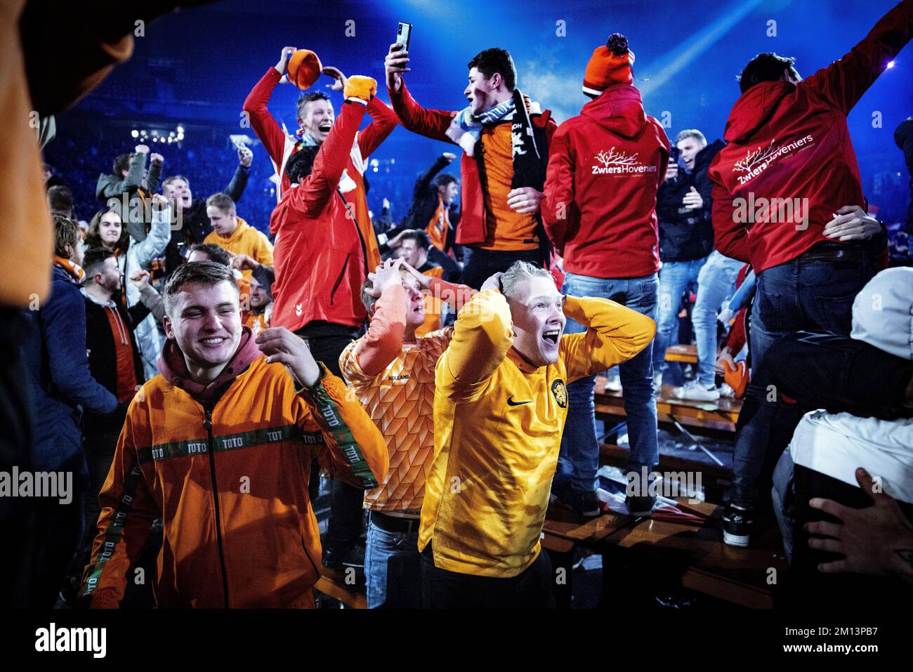 AMSTERDAM - Orange fans in the House of Orange in the Johan Cruijff ...