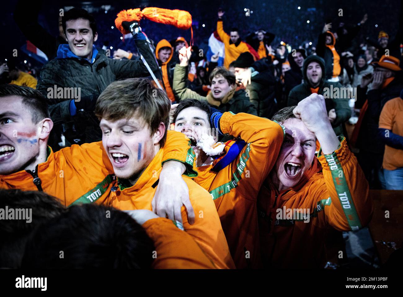 AMSTERDAM - Orange fans in the House of Orange in the Johan Cruijff ...