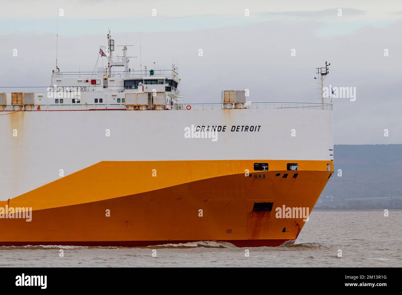 RoRo Grande Detriot heading into Royal Porbury docks Stock Photo - Alamy