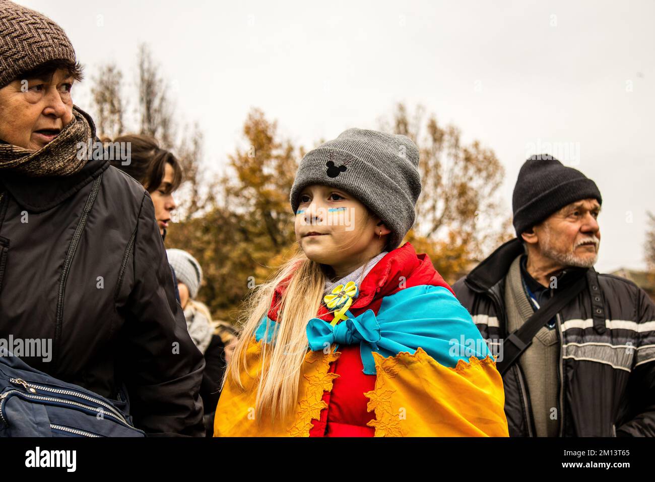 kid of Kherson celebrate the liberation of the city on Freedom Square ...