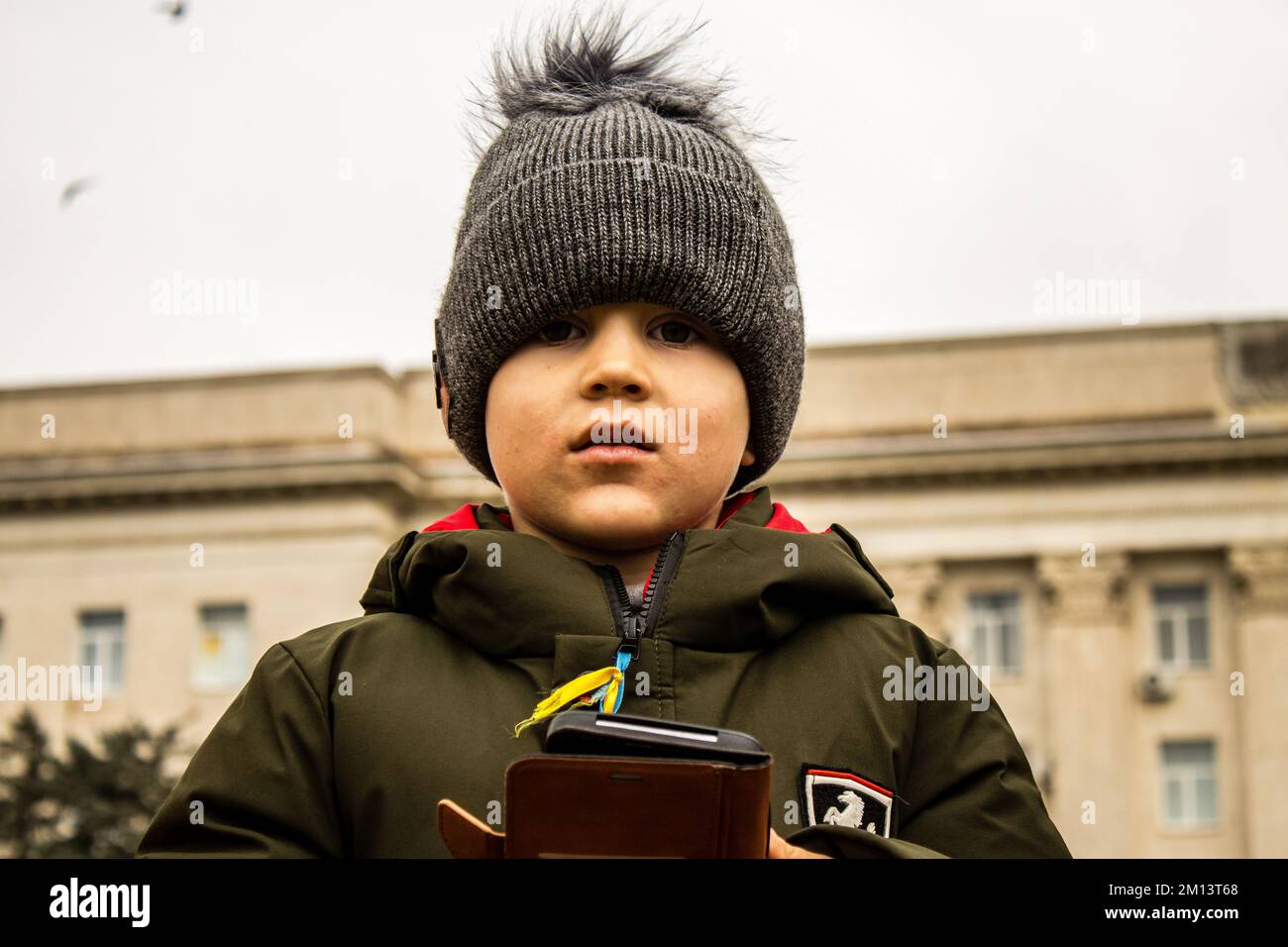 kid of Kherson celebrate the liberation of the city on Freedom Square ...