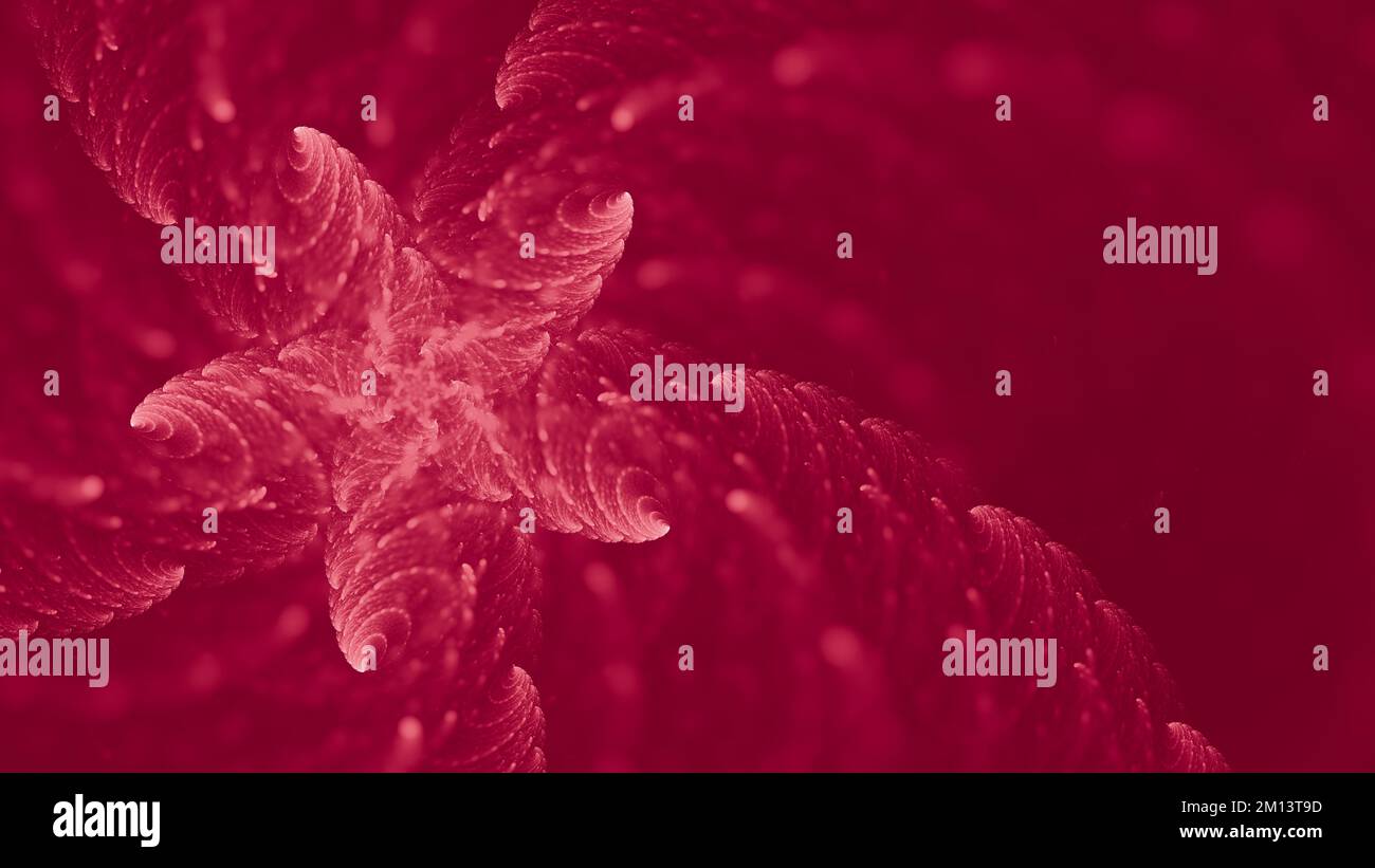 Abstract Viva Magenta PANTONE 18-1750 color of the year 2023 starfish ...