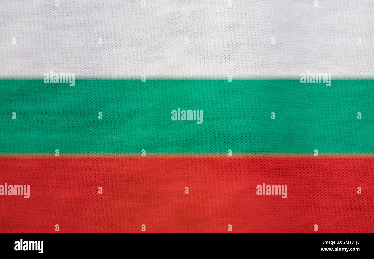 Bulgarian flag texture as background Stock Photo - Alamy