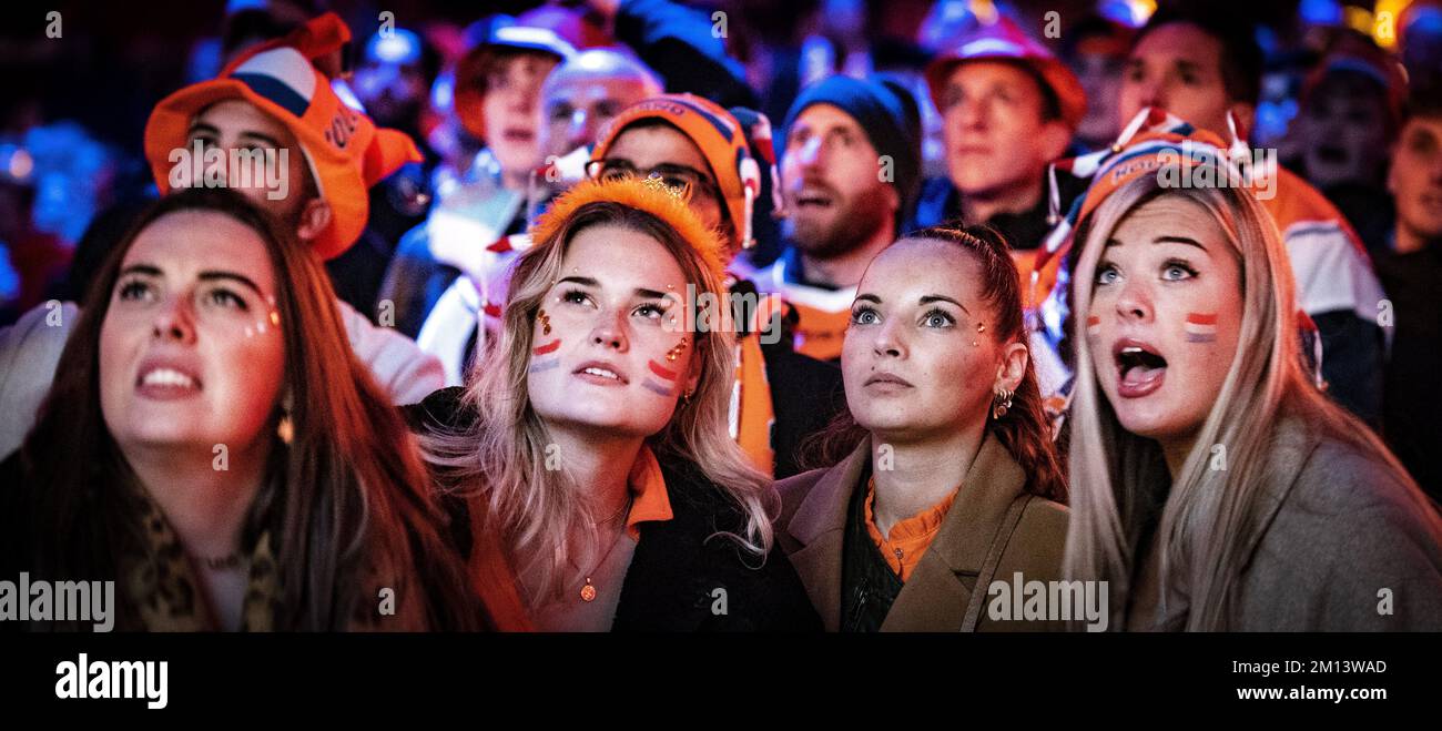 AMSTERDAM - Orange fans in the House of Orange in the Johan Cruijff ...