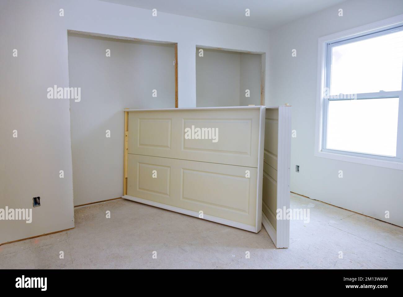 Construction site is process of preparing new residential building for ...