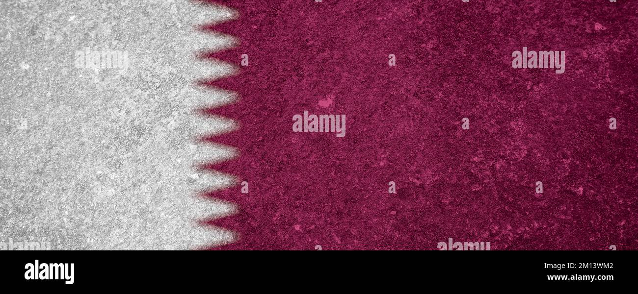 qatar flag texture as background Stock Photo - Alamy
