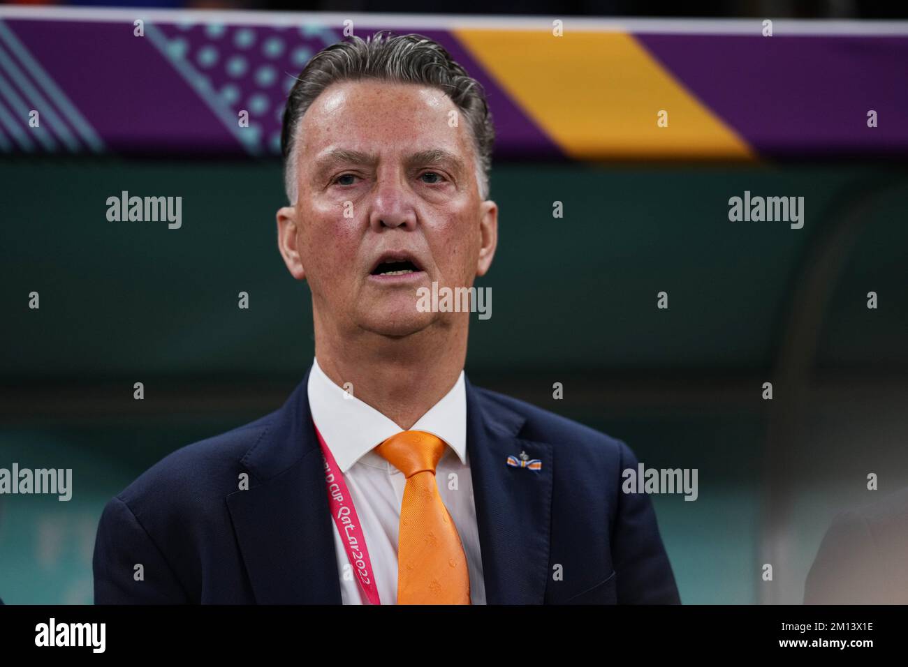 Lusail, Qatar. 9th Dec, 2022. Louis van Gaal head coach (NED) Football ...