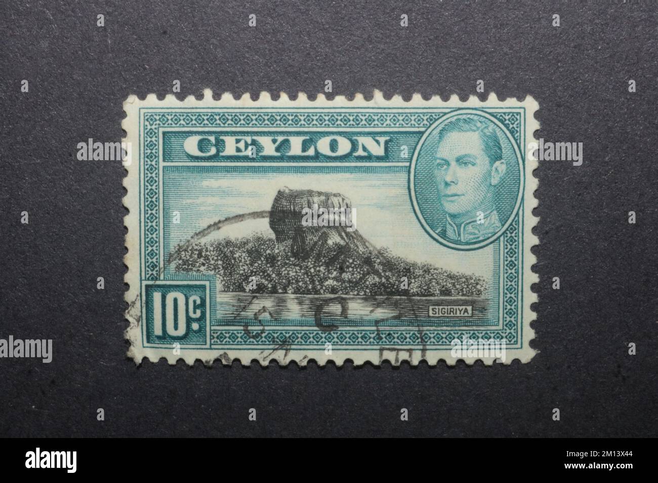 Ceylon 1952 King George VI Stock Photo - Alamy