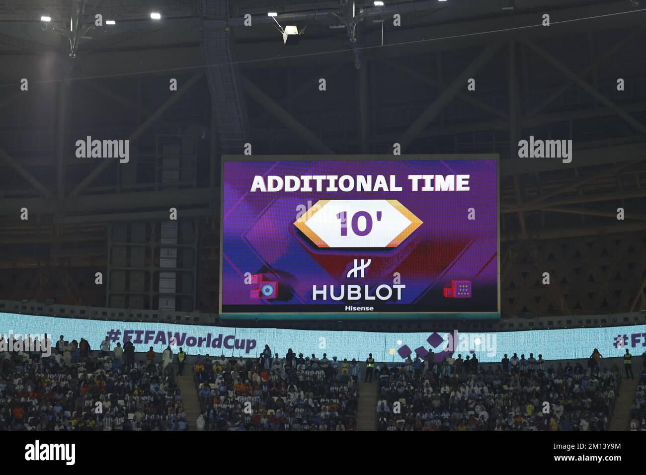 Al Daayen, Qatar. 09th Dec, 2022. AL DAAYEN - Scoreboard during the ...