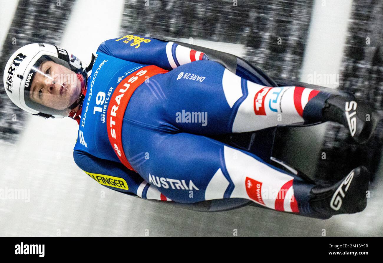 Lisa Schulte of Austria competes during the Eberspacher Luge World Cup ...