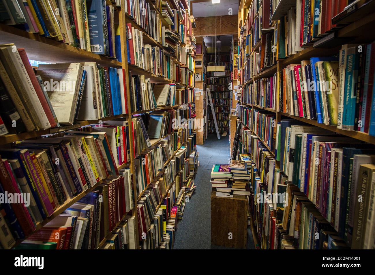 Shelves inside Montana Valley Bookstore in Alberton, Montana Stock ...