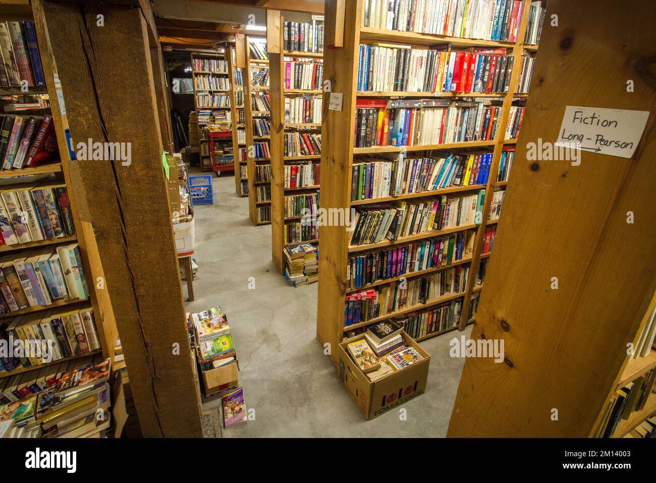 Shelves inside Montana Valley Bookstore in Alberton, Montana Stock ...