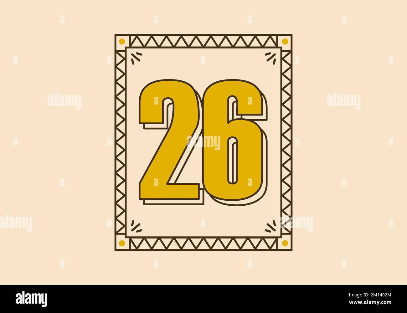 Number 26 vector vectors Stock Vector Images - Alamy