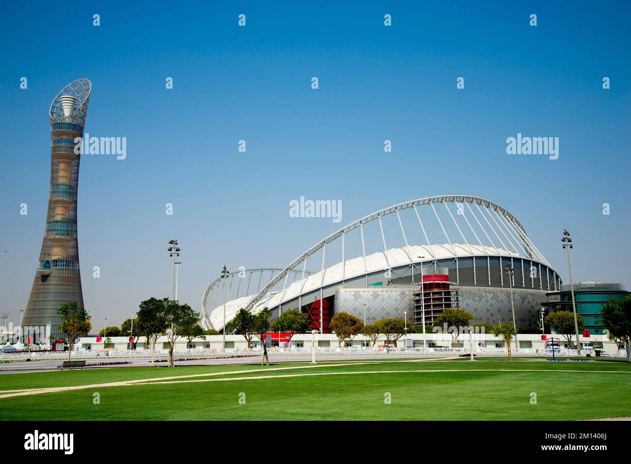 Khalifa International Stadium - Doha - Qatar Stock Photo - Alamy